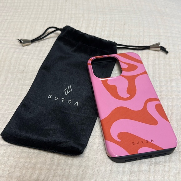 Cell Phones & Accessories | Iphone 13 Burga Pink Orange Hard Case ...